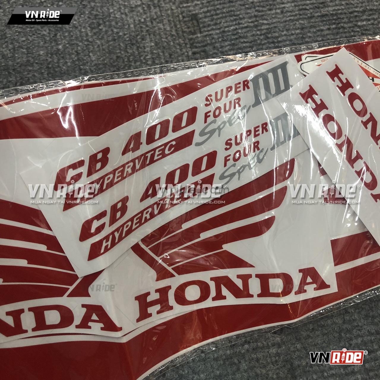 Bộ tem , decal CB400 Vtec 3 - VNRIDE