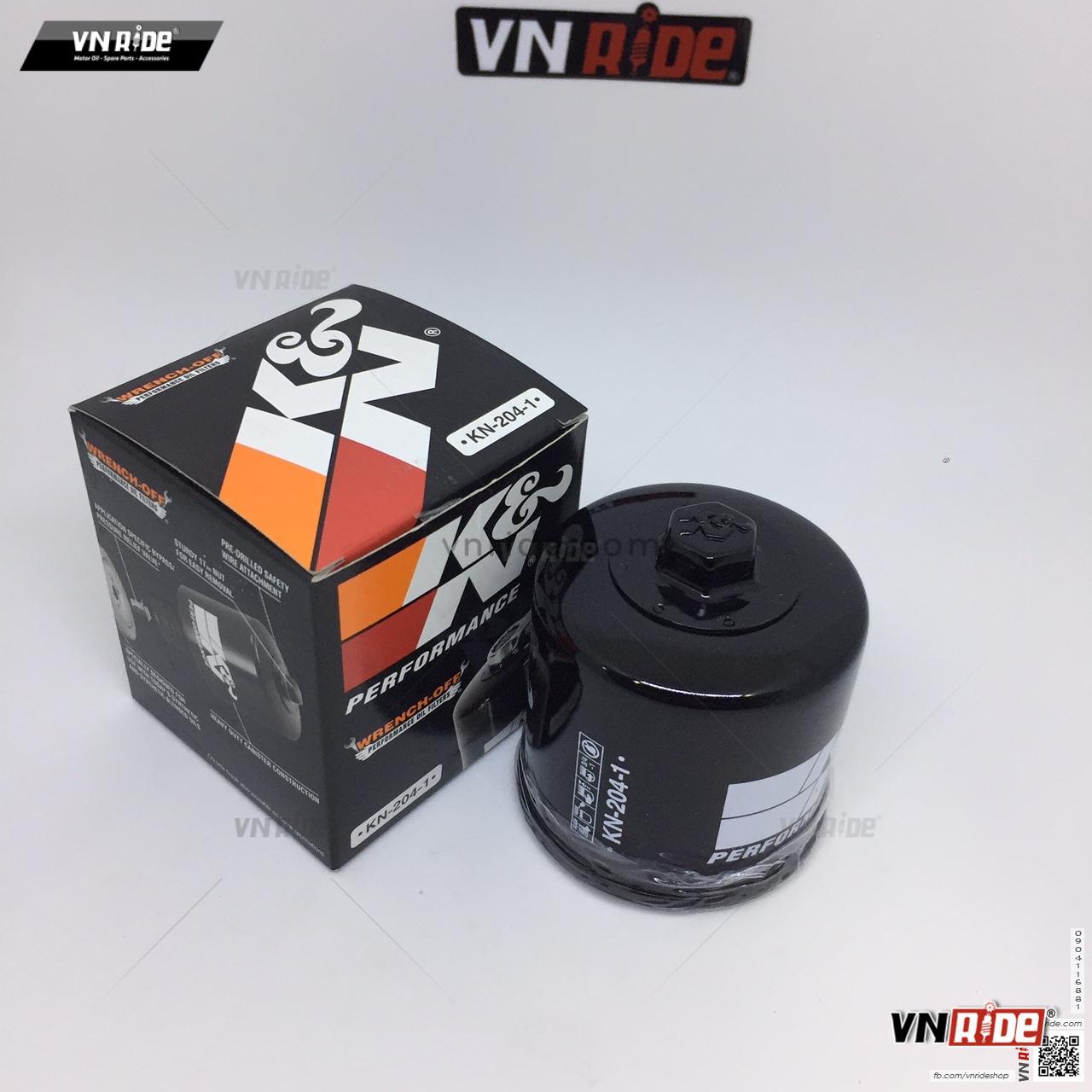 Lọc dầu ( nhớt ) K&N 204 Chính Hãng - VNRIDE