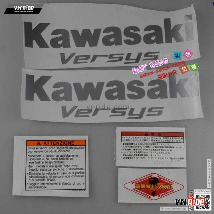 Decal tem dán bình xăng Versys 650 - VNRIDE